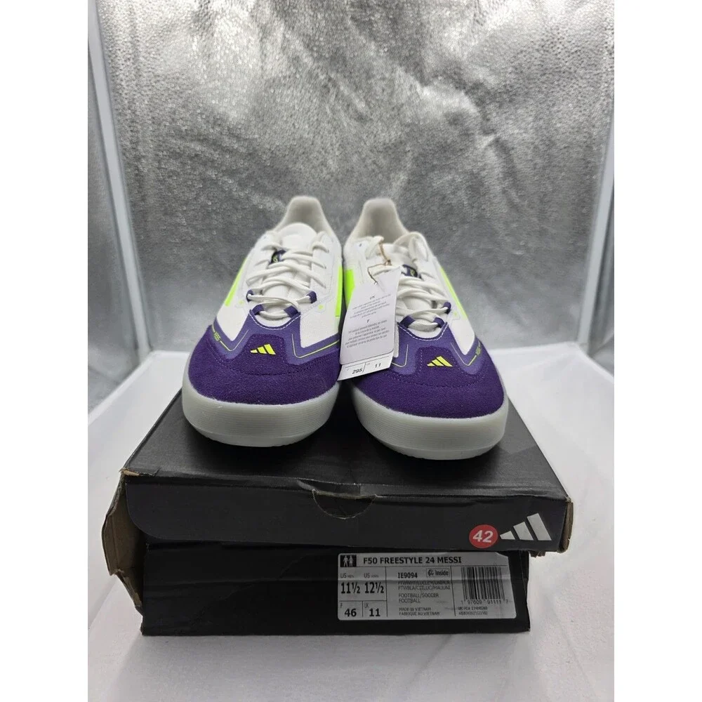 adidas | Shoes | New Adidas F5 Freestyle 24 Messi Silver Metallic Blue ...